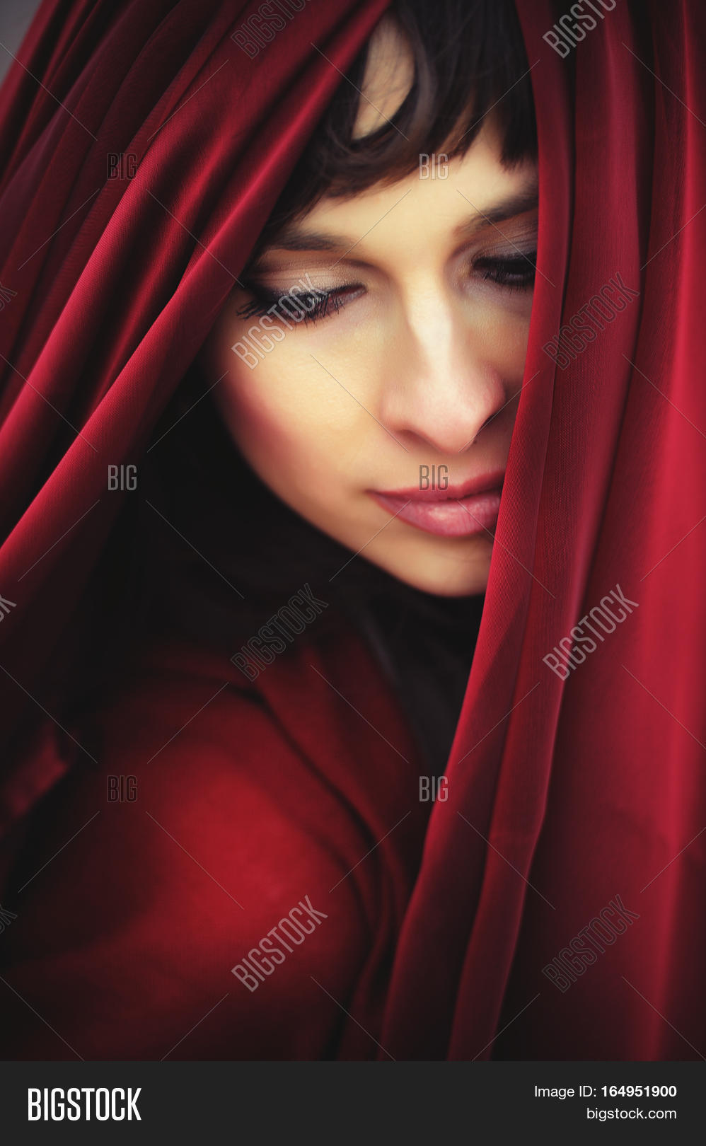Beautiful Woman Red Image & Photo (Free Trial) | Bigstock