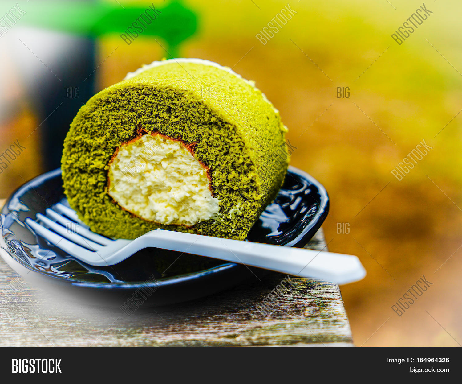Green Tea Roll Cake Image & Photo (Free Trial) | Bigstock