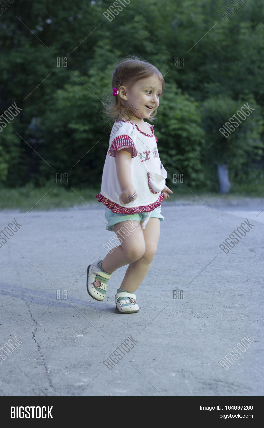Little Girl Running. Image & Photo (Free Trial) | Bigstock