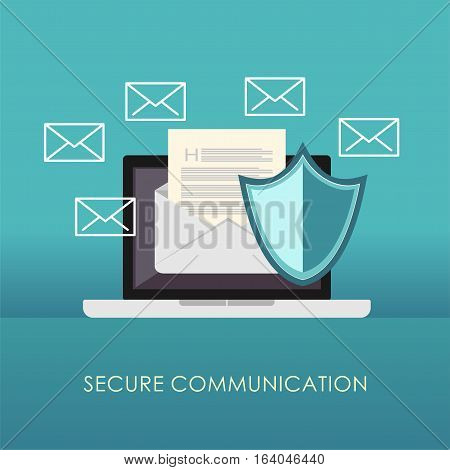 Secure Communication Vector & Photo (Free Trial) | Bigstock