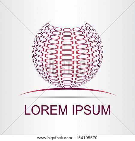 Logo Stylized Sphere Vector & Photo (Free Trial) | Bigstock