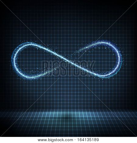 Glowing Neon Infinity Vector & Photo (Free Trial) | Bigstock