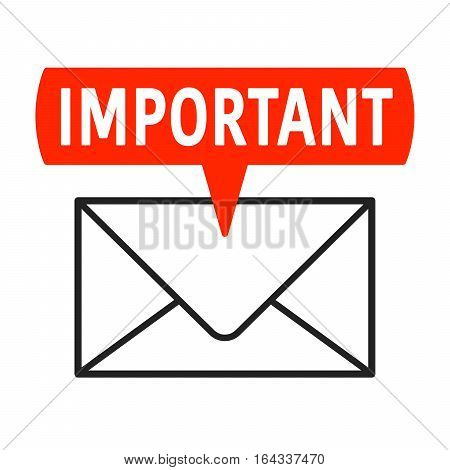 Important Mail Icon Vector & Photo (Free Trial) | Bigstock