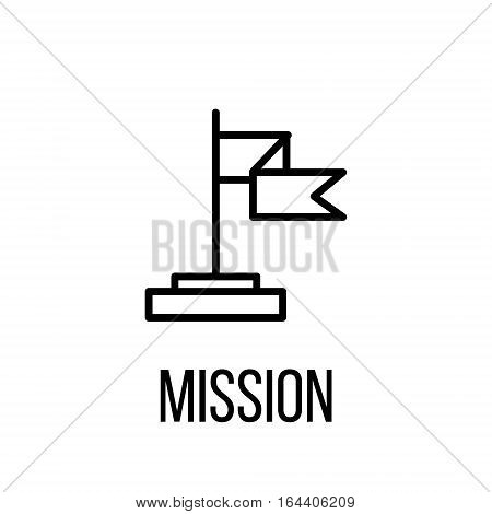Mission Icon Logo Vector & Photo (Free Trial) | Bigstock