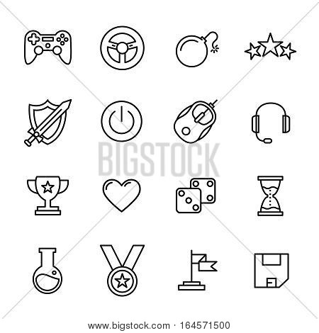 Set Game Icons Modern Vector & Photo (Free Trial) | Bigstock