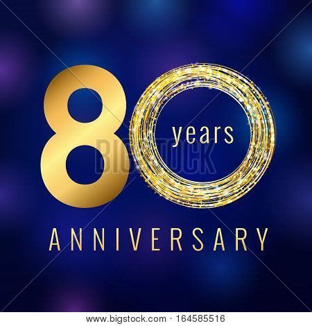 Anniversary 80 Year Vector & Photo (Free Trial) | Bigstock