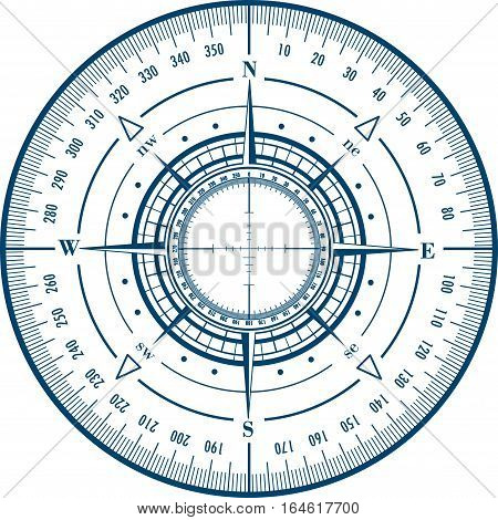 Radar Compass Rose Vector & Photo (Free Trial) | Bigstock