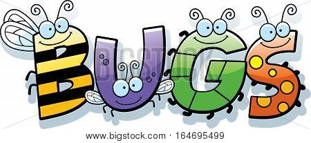 Cartoon Bugs Word Vector & Photo (Free Trial) | Bigstock