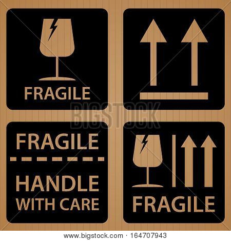 Fragile Shipping Vector & Photo (Free Trial) | Bigstock