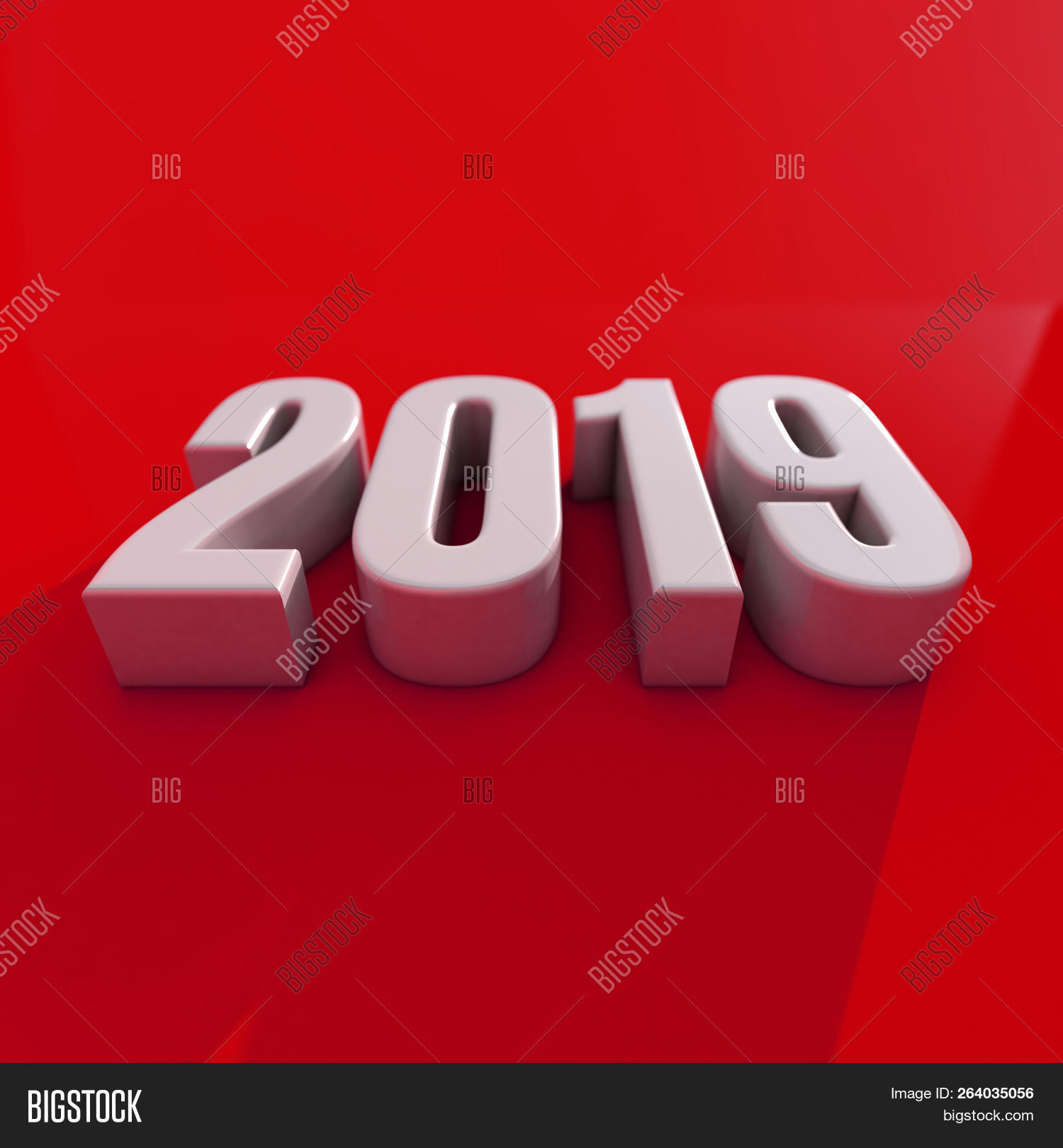Red 2019 On White Image & Photo (Free Trial) | Bigstock