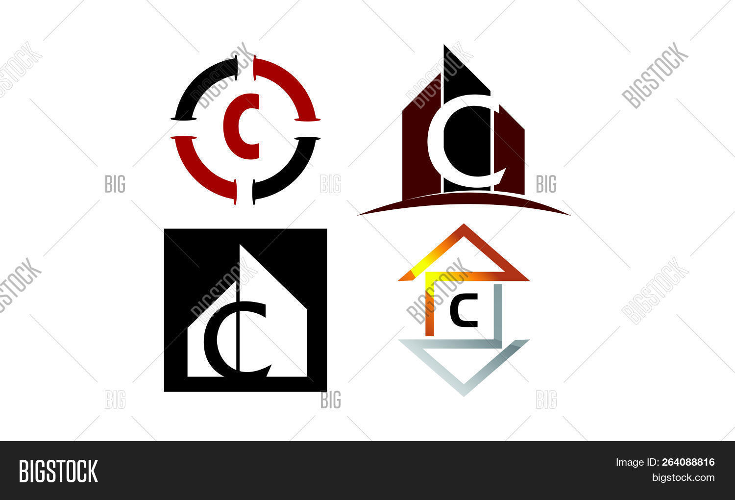 Logotype C Modern Vector & Photo (Free Trial) | Bigstock