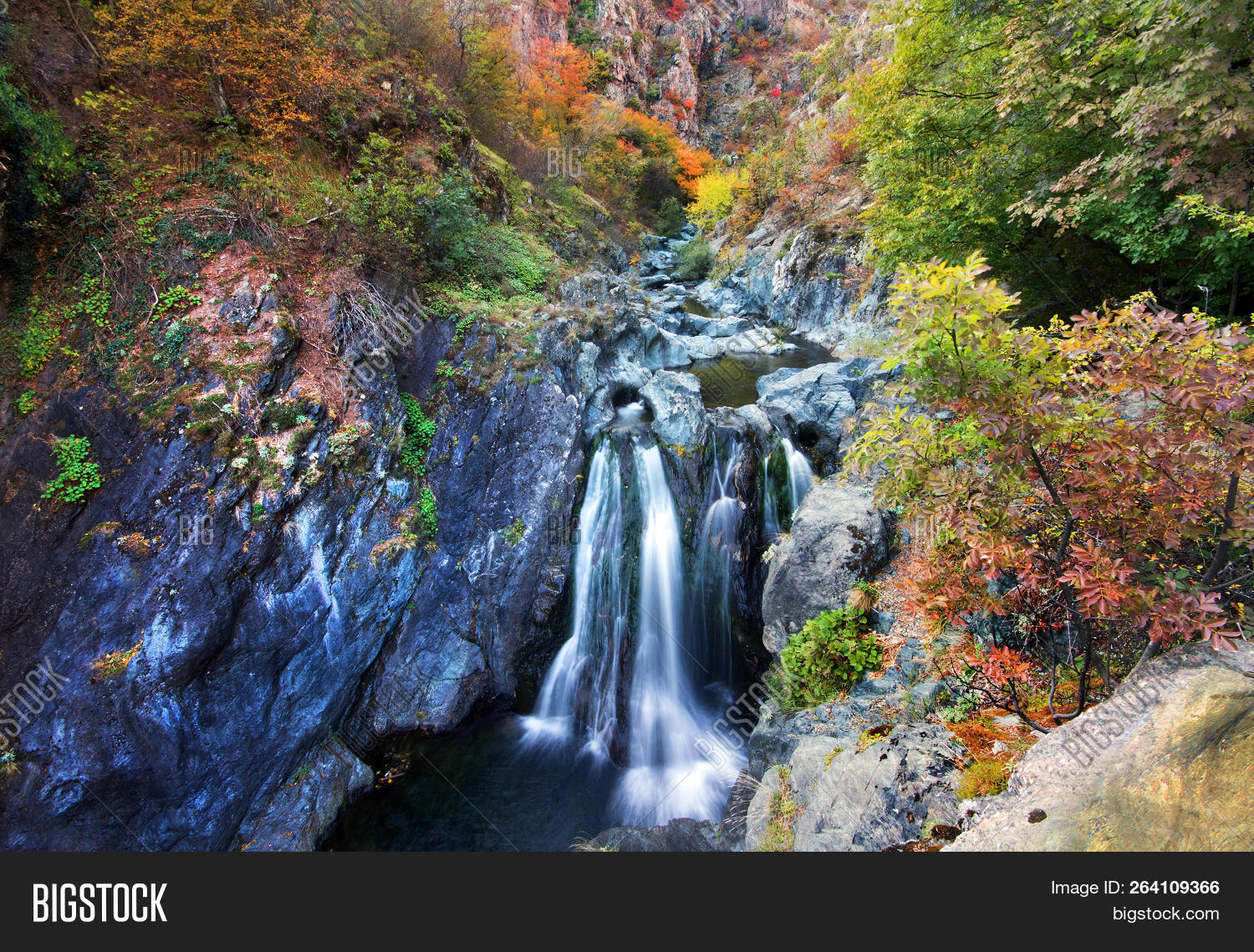 Waterfall. Autumn Image & Photo (Free Trial) | Bigstock