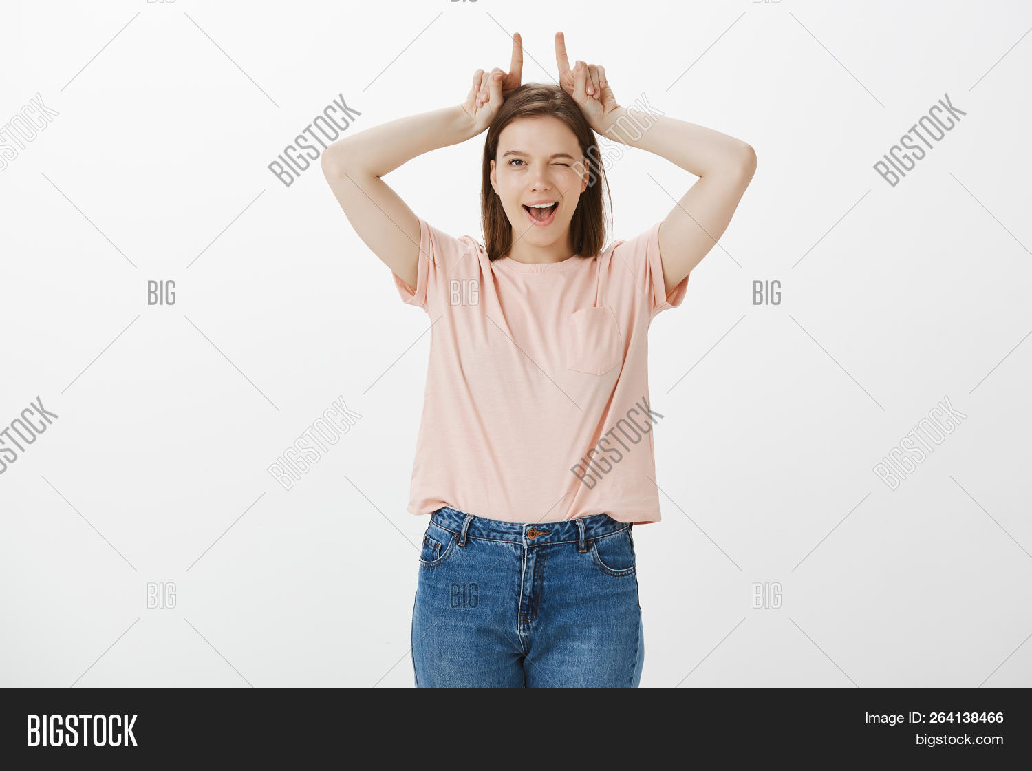 Girl Showing Her Image & Photo (Free Trial) | Bigstock