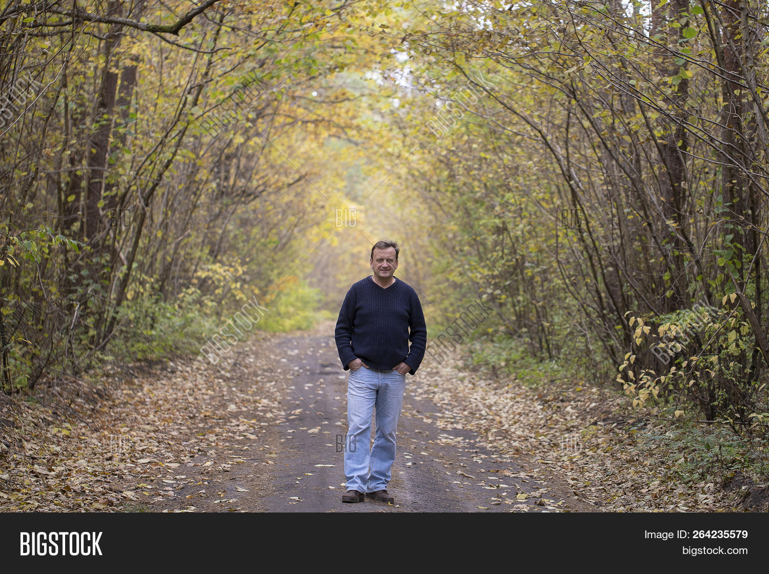 Man Walks Autumn Image & Photo (Free Trial) | Bigstock