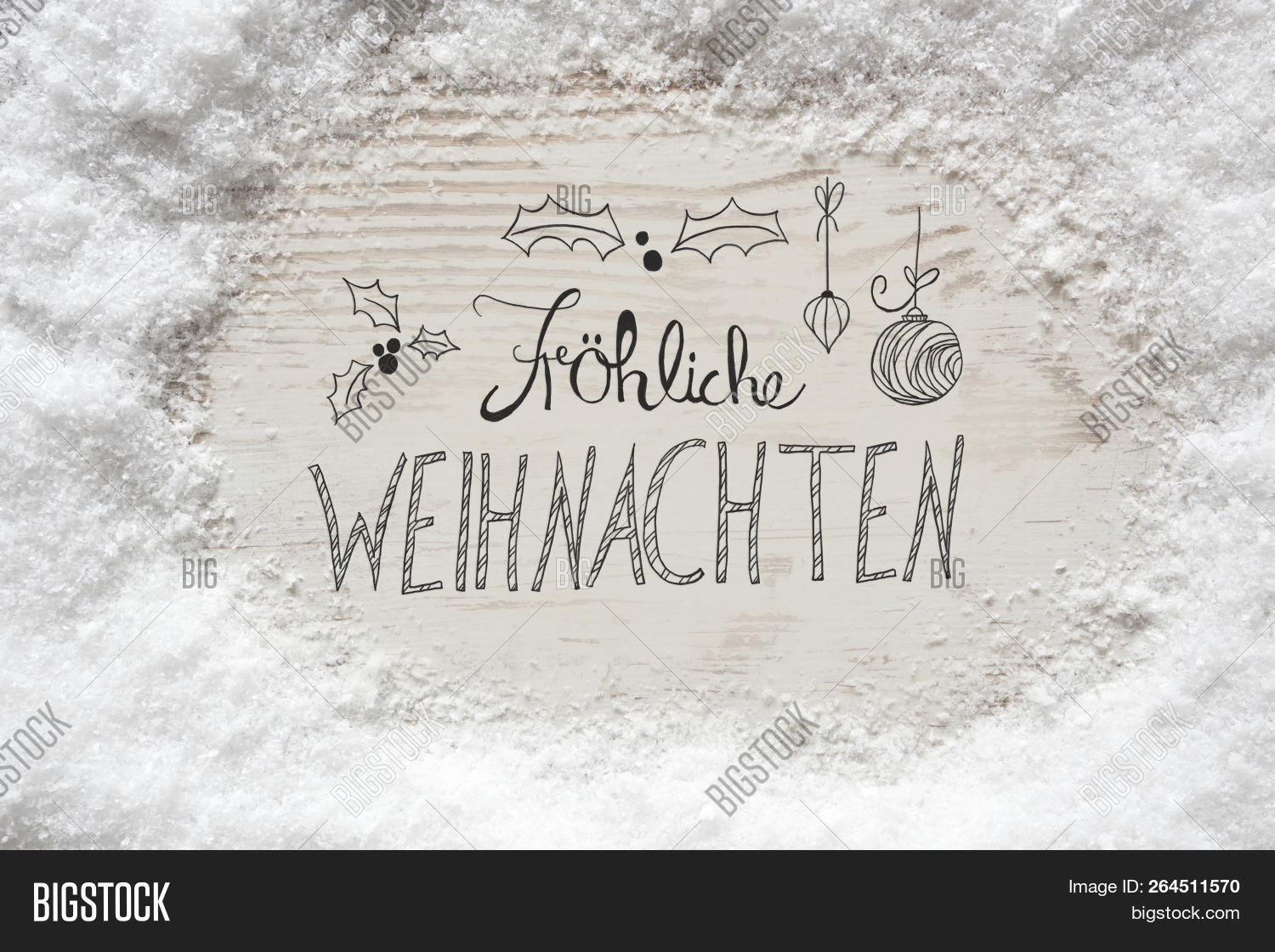 Snow, Calligraphy Image & Photo (Free Trial) | Bigstock
