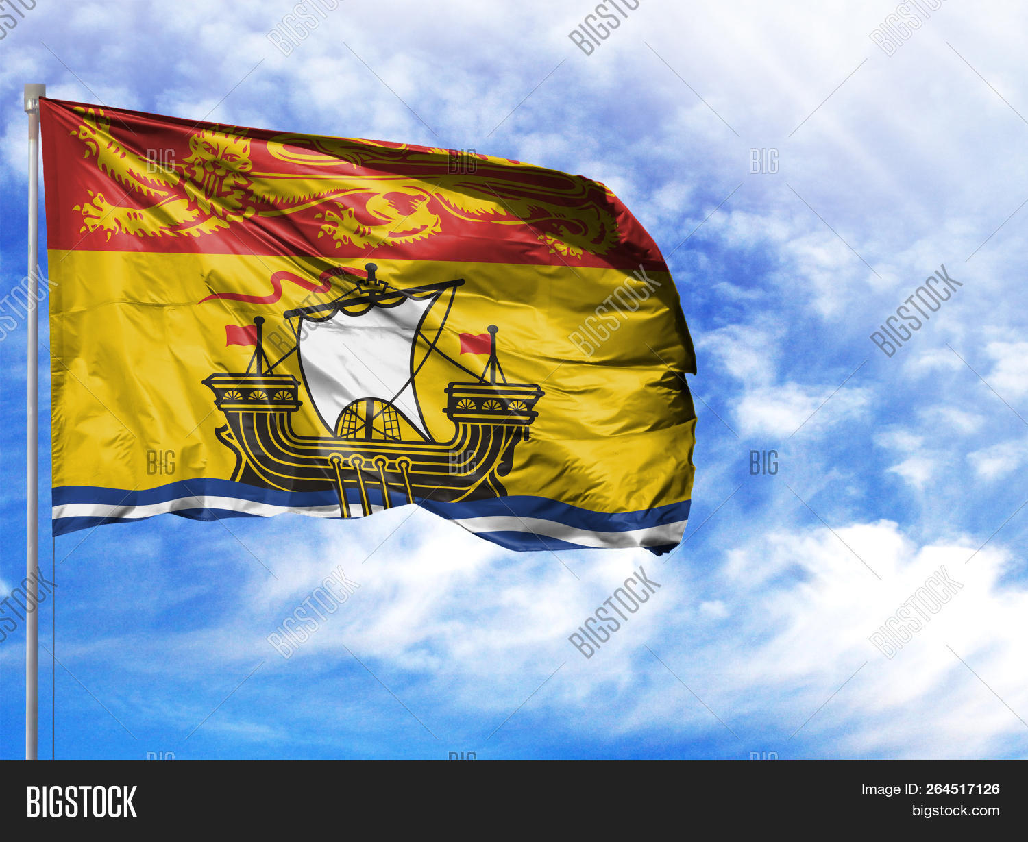 Flag New Brunswick On Image & Photo (Free Trial) | Bigstock