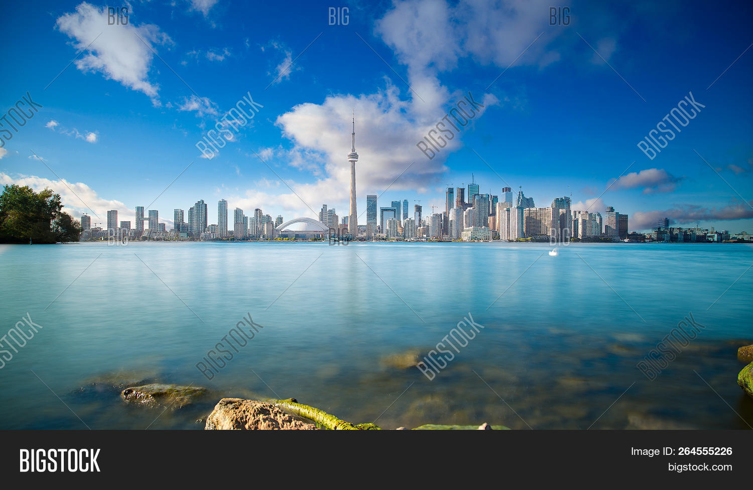 Toronto Skyline Blue Image & Photo (Free Trial) | Bigstock