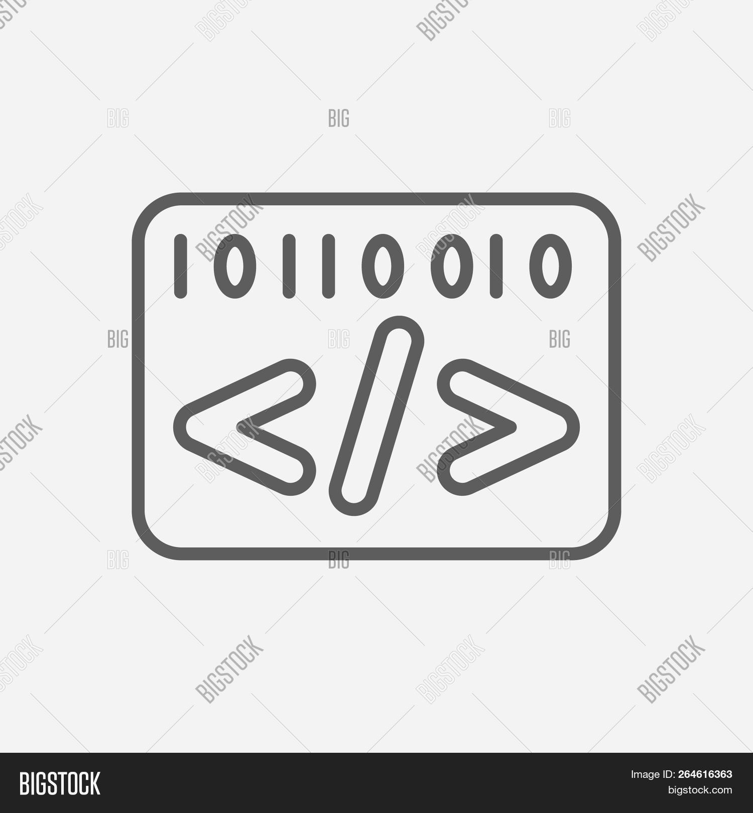 Informatics Icon Line Image & Photo (Free Trial) | Bigstock