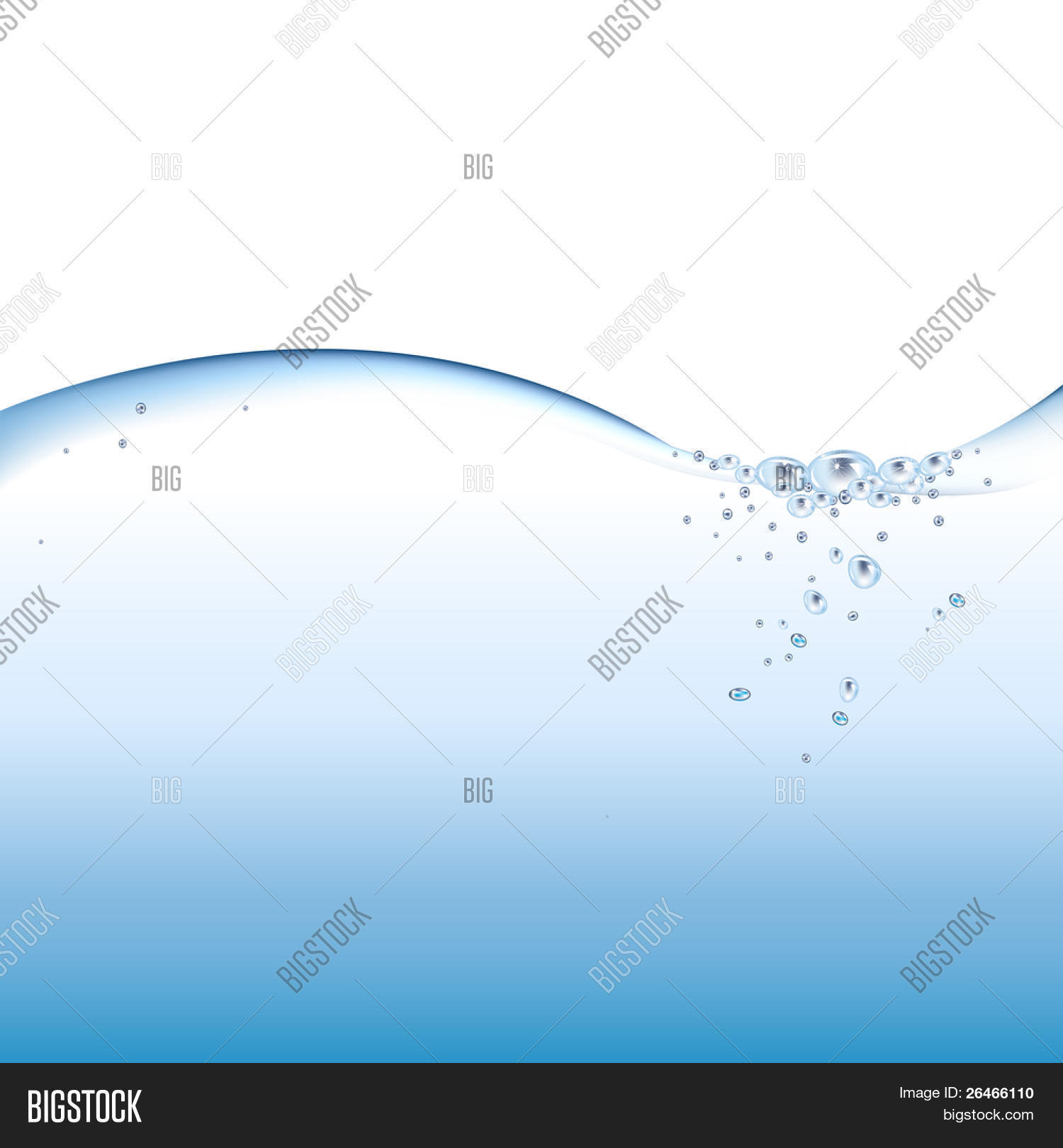 Blue Water Wave, Vector & Photo (Free Trial) | Bigstock