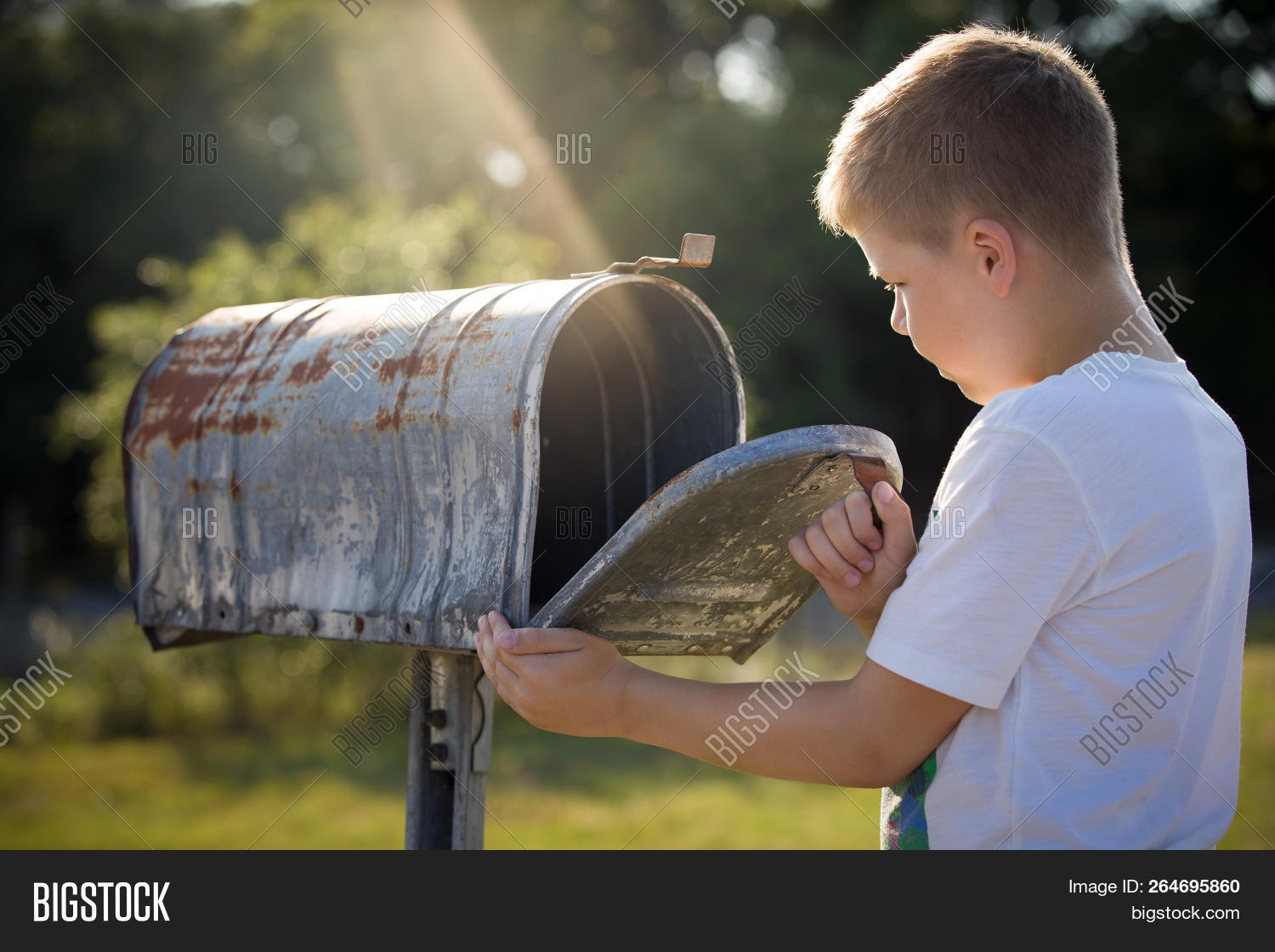 Kid Boy Opening Post Image & Photo (Free Trial) | Bigstock