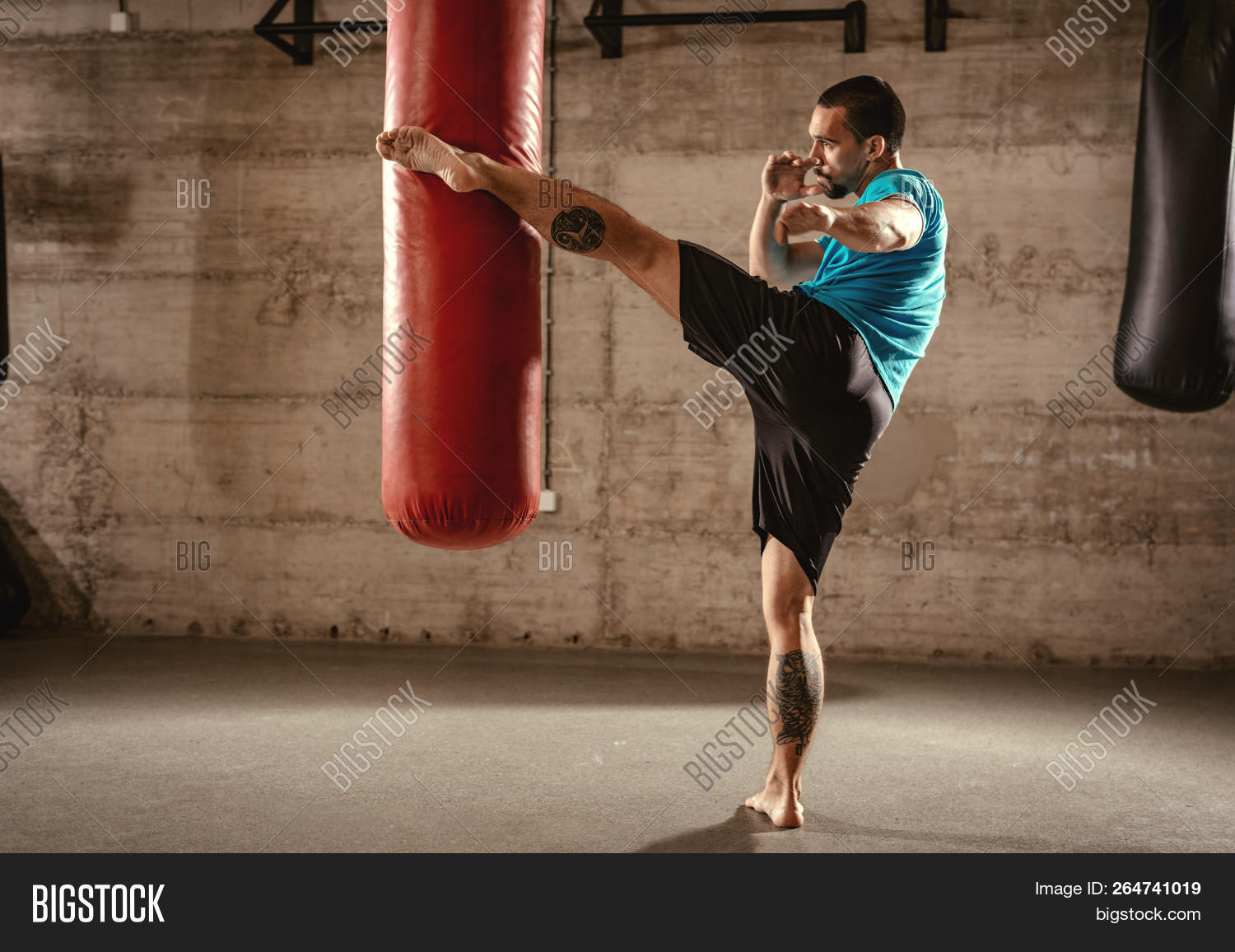 Muscular Man Punching Image & Photo (Free Trial) | Bigstock