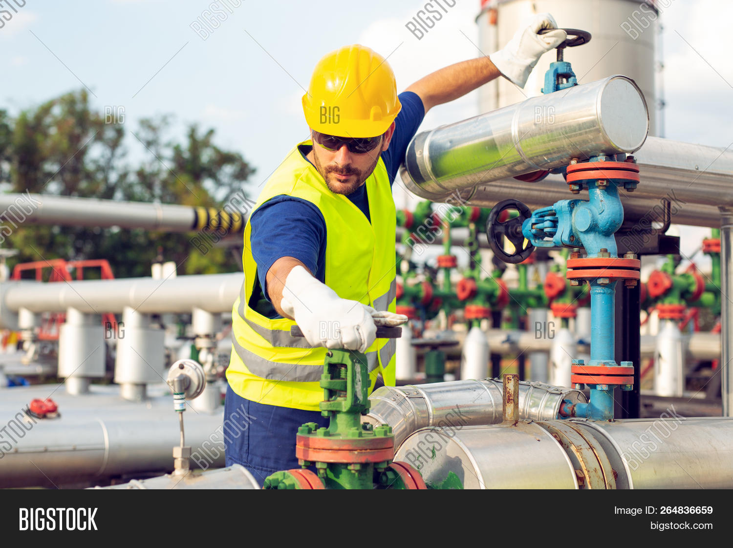 Oil Worker Closes Image & Photo (Free Trial) | Bigstock