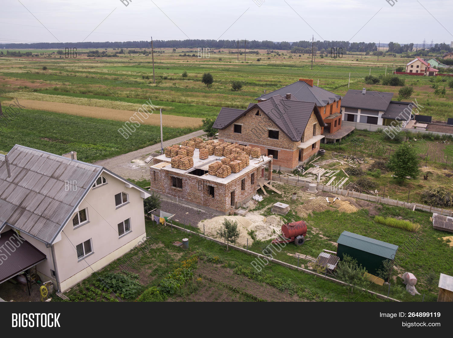 Aerial View Rural Land Image & Photo (Free Trial) | Bigstock