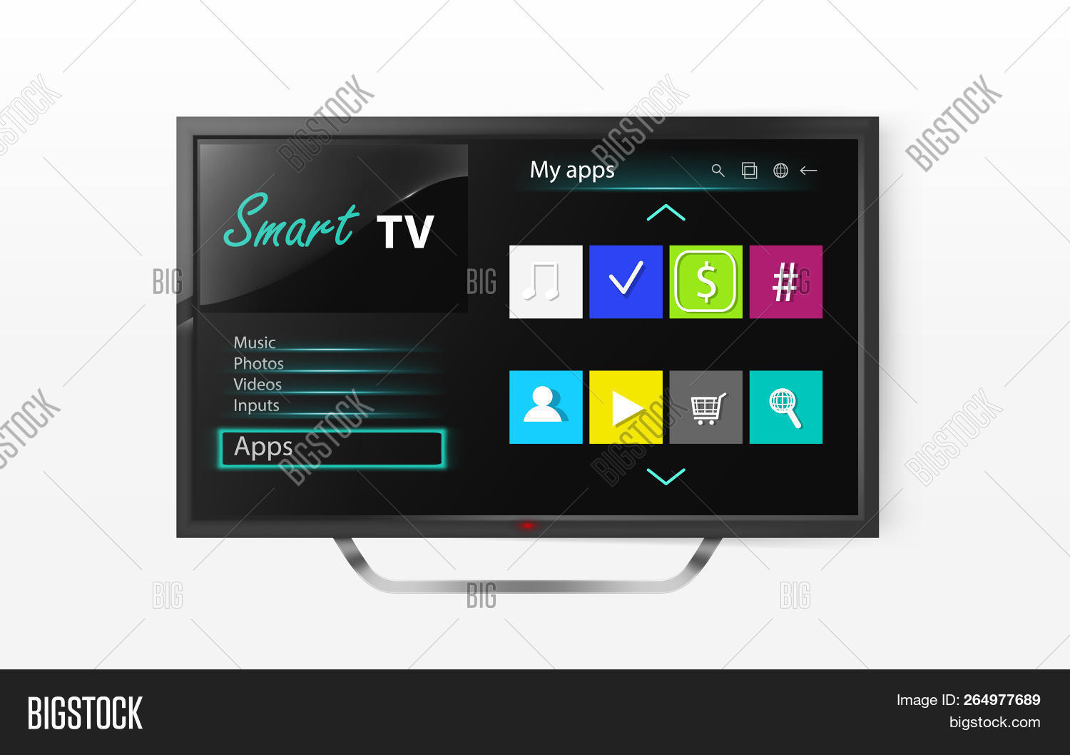 Smart Tv Set Menu On Image & Photo (Free Trial) | Bigstock