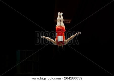 Somersault Gymnast Image & Photo (Free Trial) | Bigstock