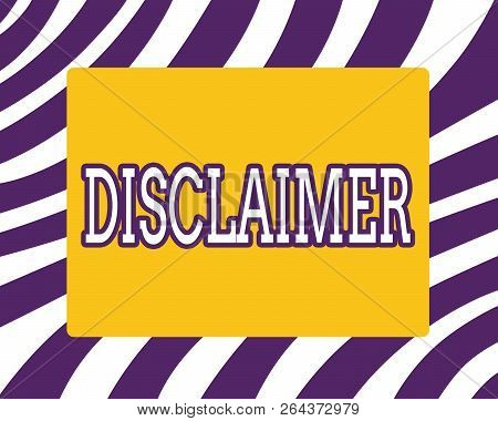 Disclaimer Images, Illustrations & Vectors (Free) - Bigstock