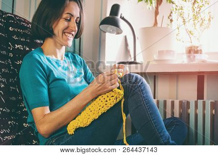 Girl Knits Crochet Image & Photo (Free Trial) | Bigstock