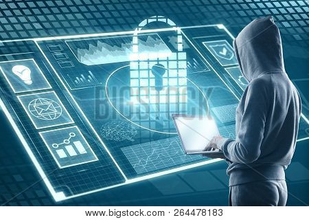 Side View Hacker Using Image & Photo (Free Trial) | Bigstock