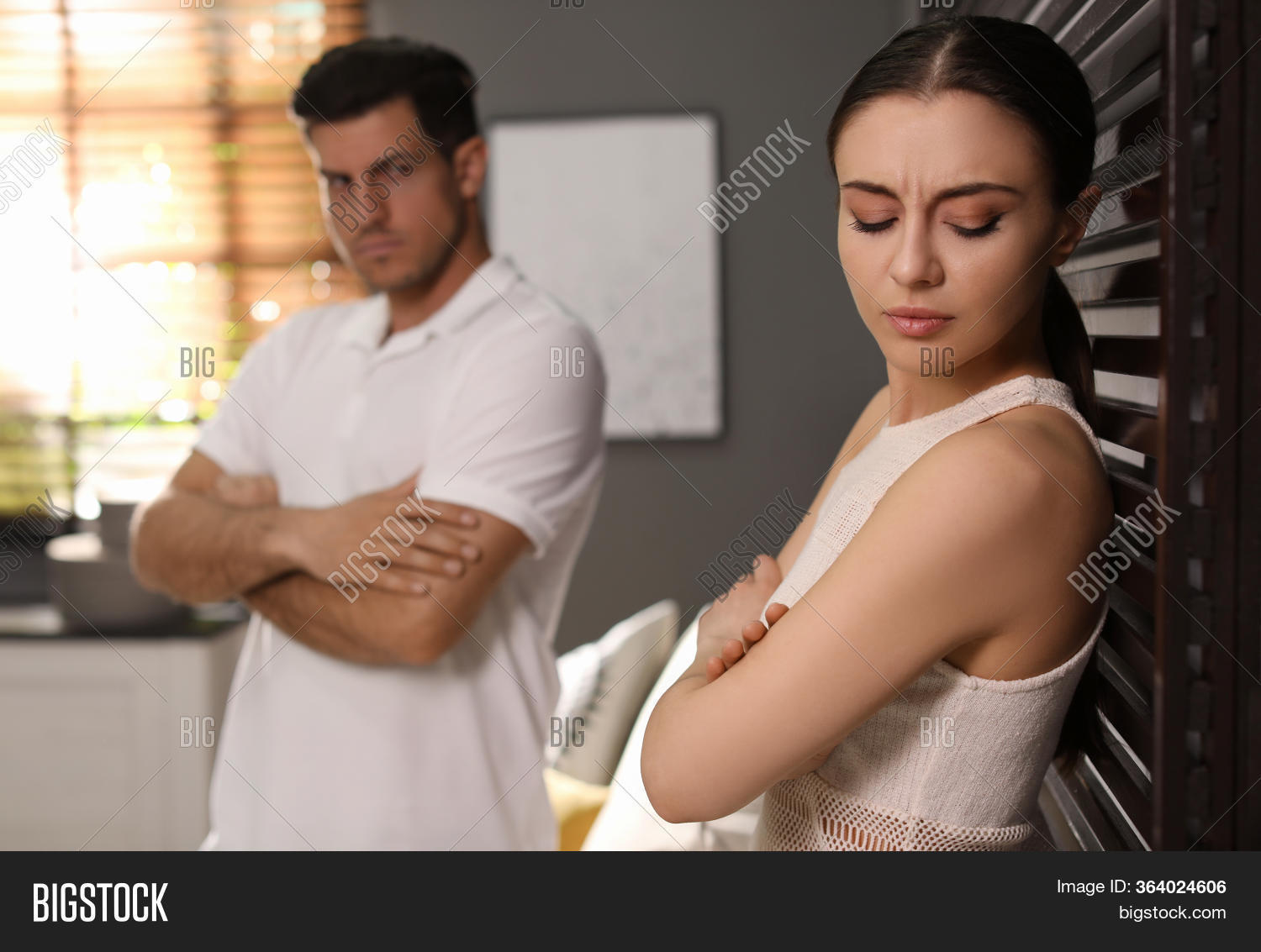 Couple Quarreling Due Image & Photo (Free Trial) | Bigstock