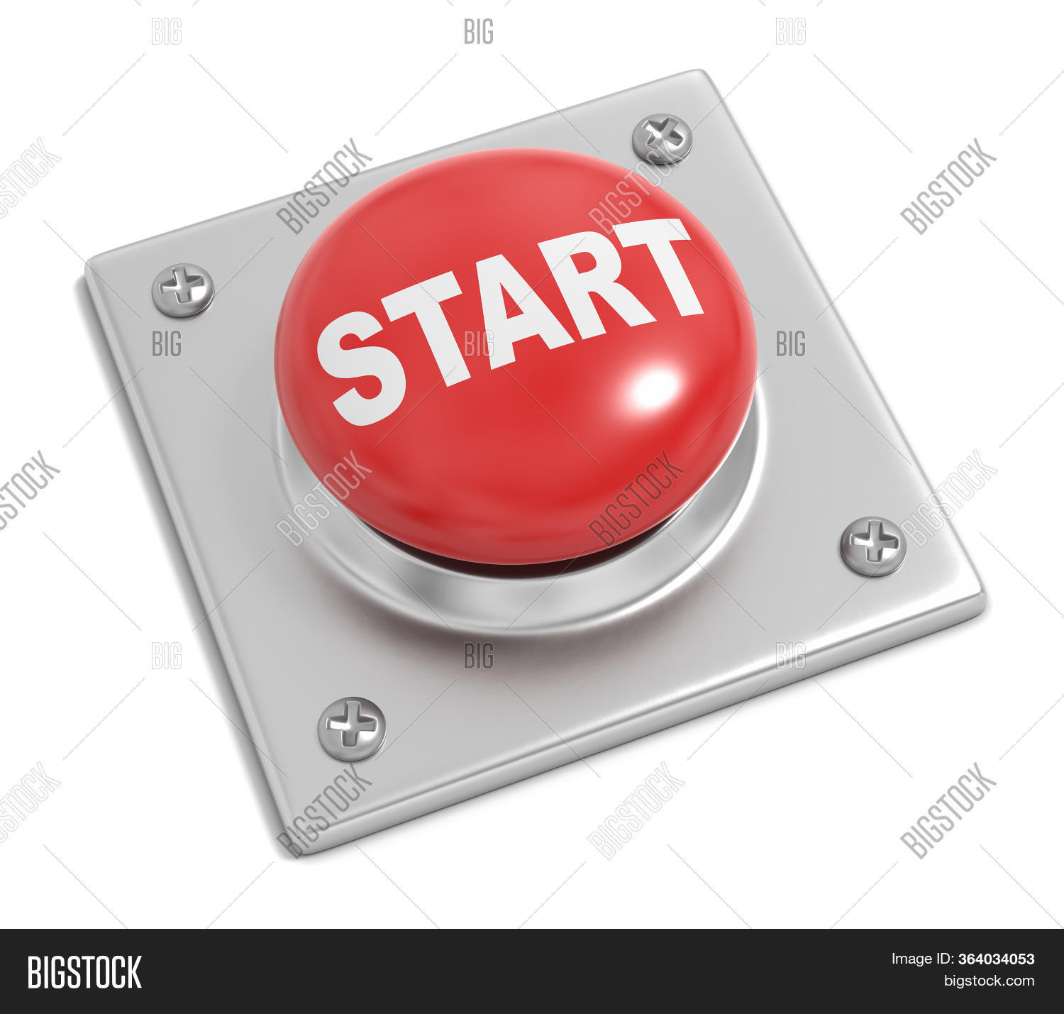 Red Button Start Text Image & Photo (Free Trial) | Bigstock