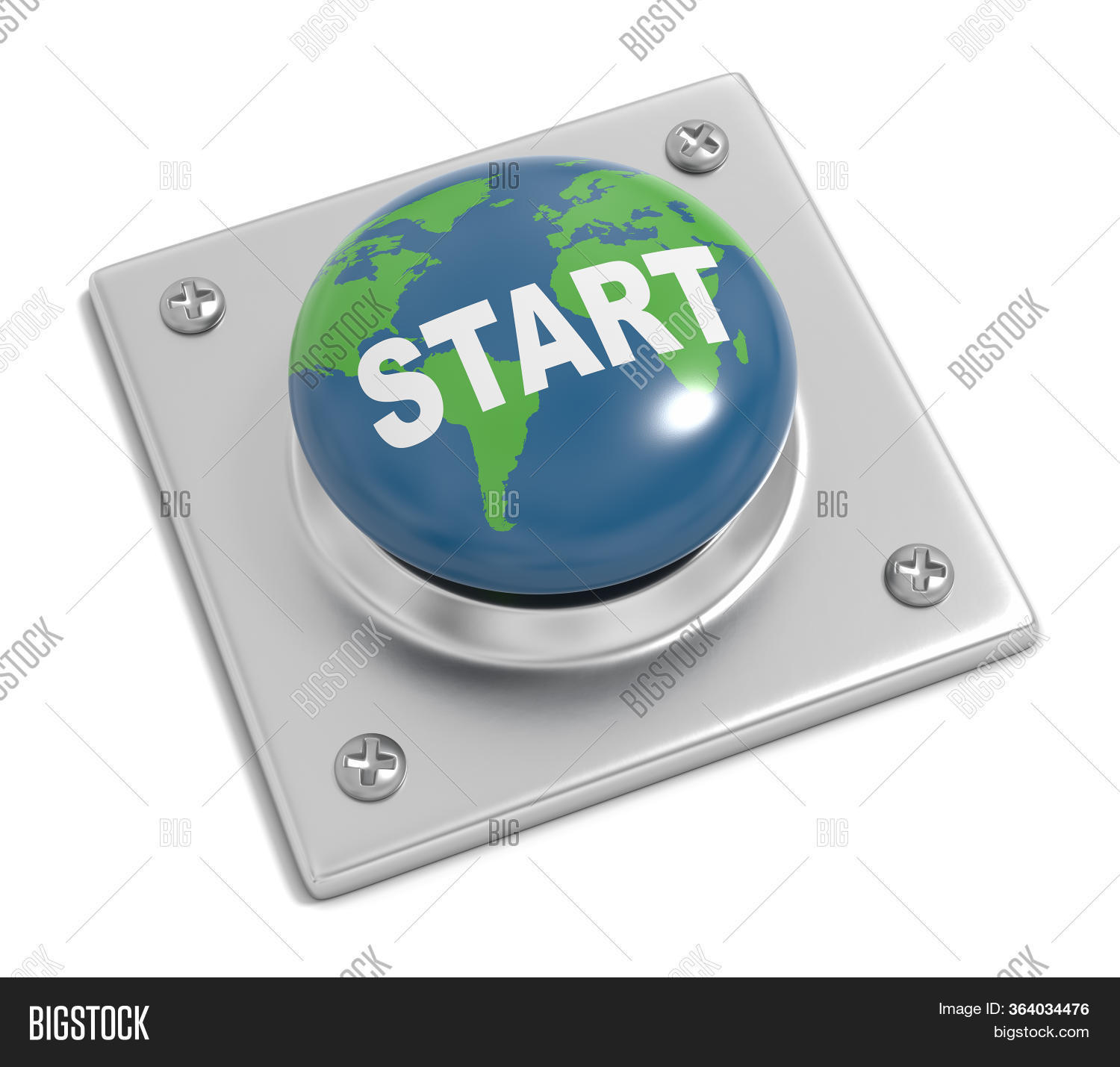 World Map On Button Image & Photo (Free Trial) | Bigstock