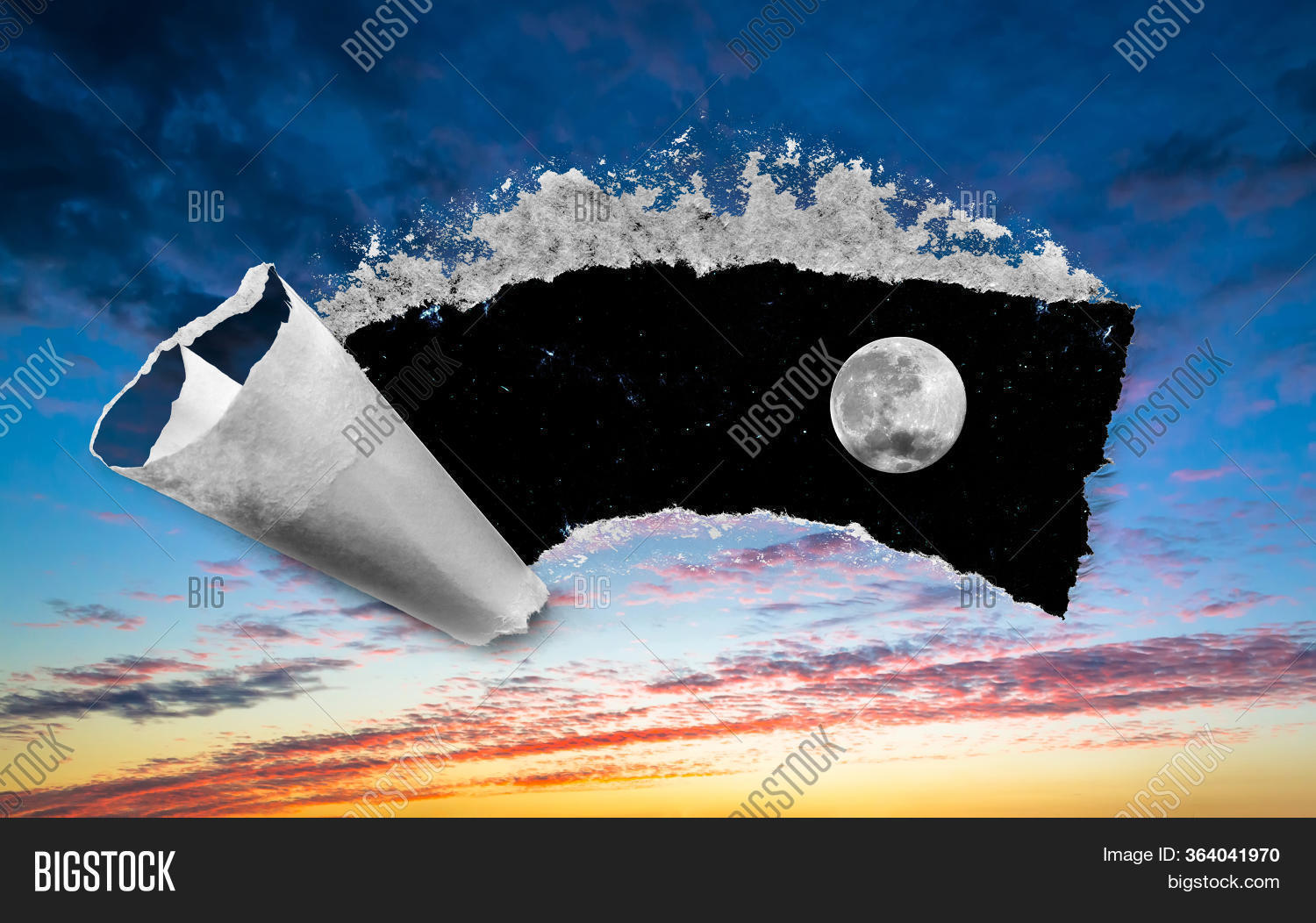 Hole Sunset Sky Torn Image & Photo (Free Trial) | Bigstock