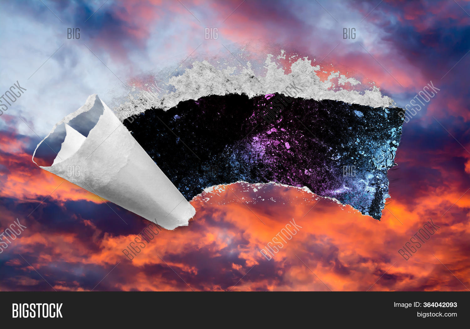 Hole Sunset Sky Torn Image & Photo (Free Trial) | Bigstock