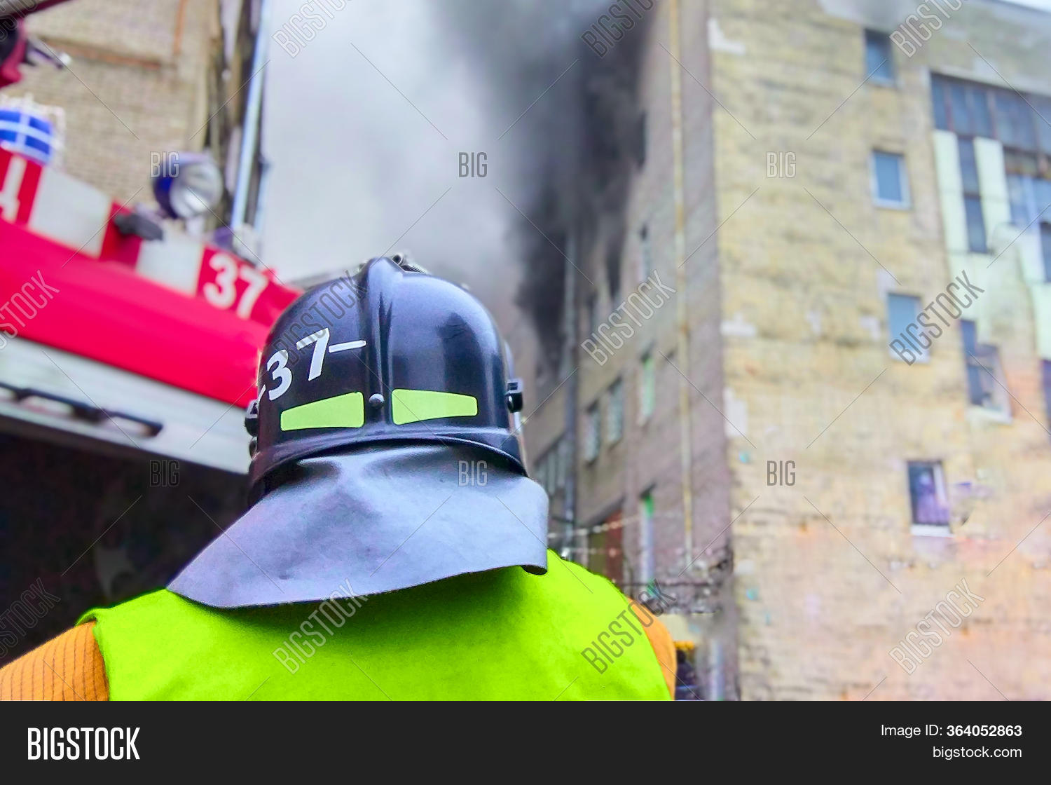Firefighter Front Fire Image & Photo (Free Trial) | Bigstock