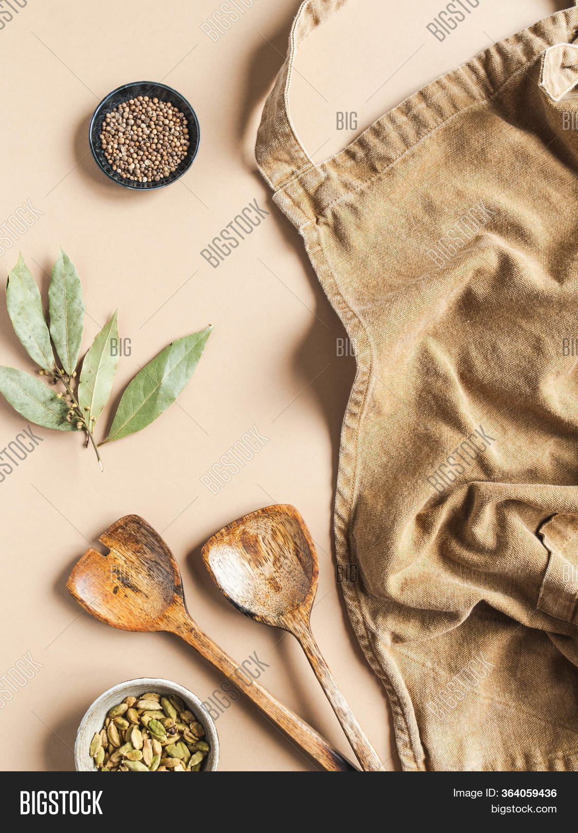 Kitchen Flat Lay Beige Image & Photo (Free Trial) | Bigstock