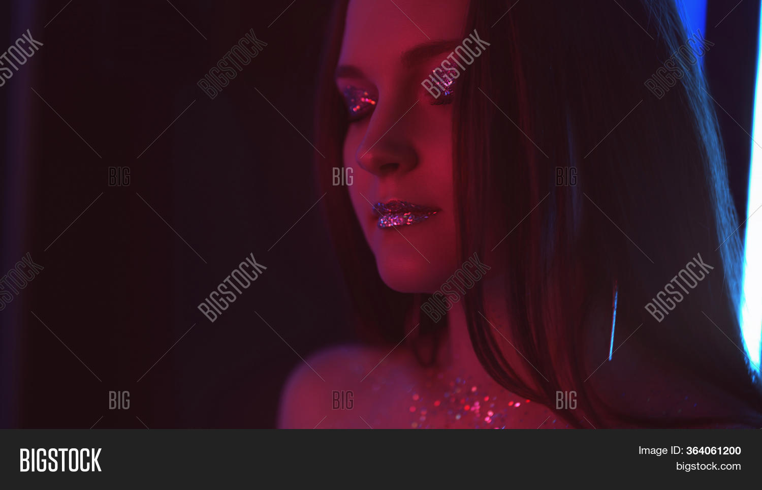 Neon Light Portrait. Image & Photo (Free Trial) | Bigstock