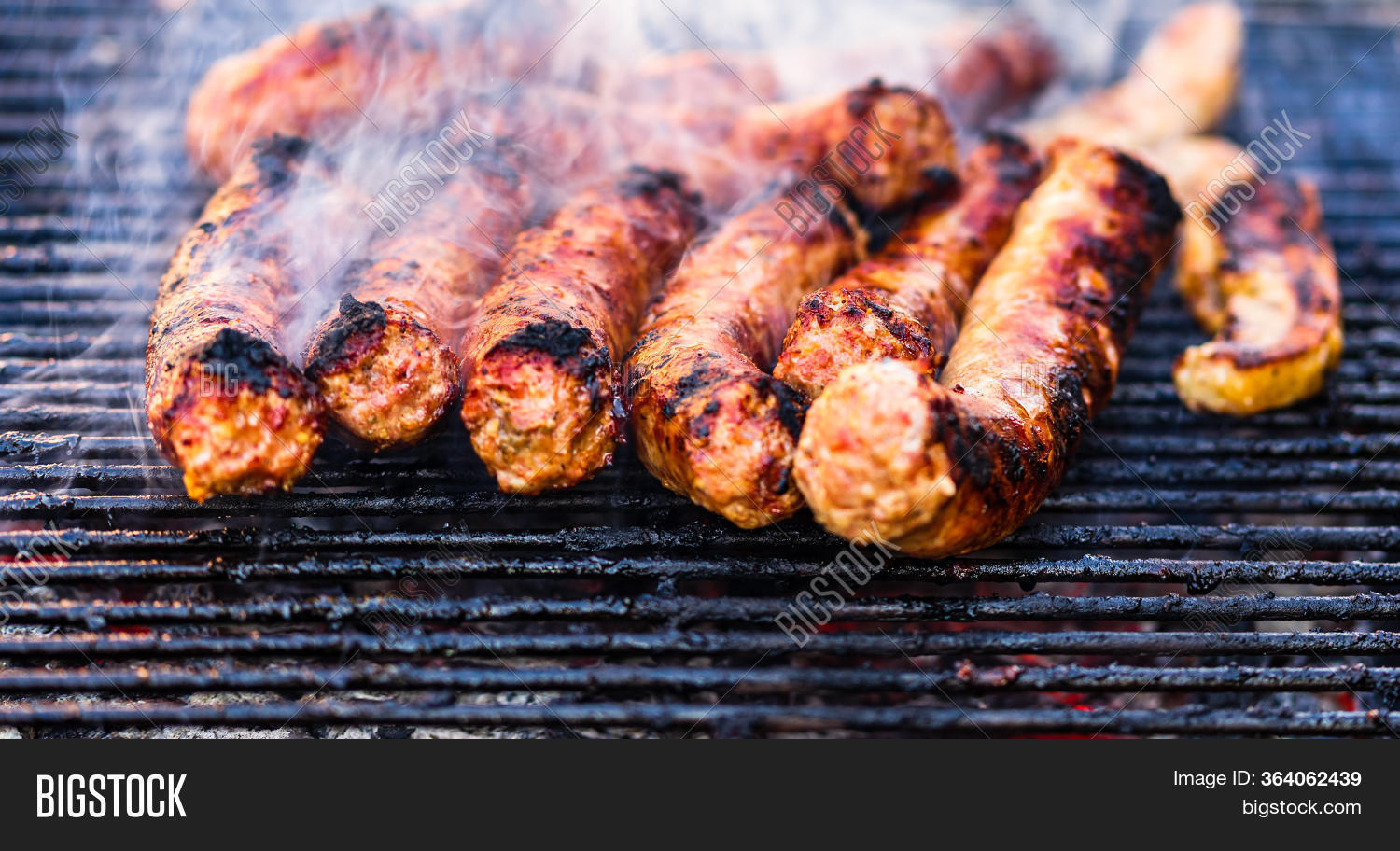 Sausages Grilled On Image & Photo (Free Trial) | Bigstock