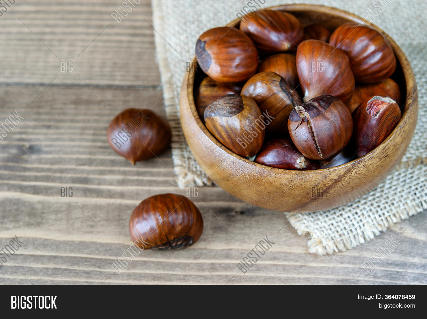 Ripe Chestnuts Bowl On Image & Photo (Free Trial) | Bigstock