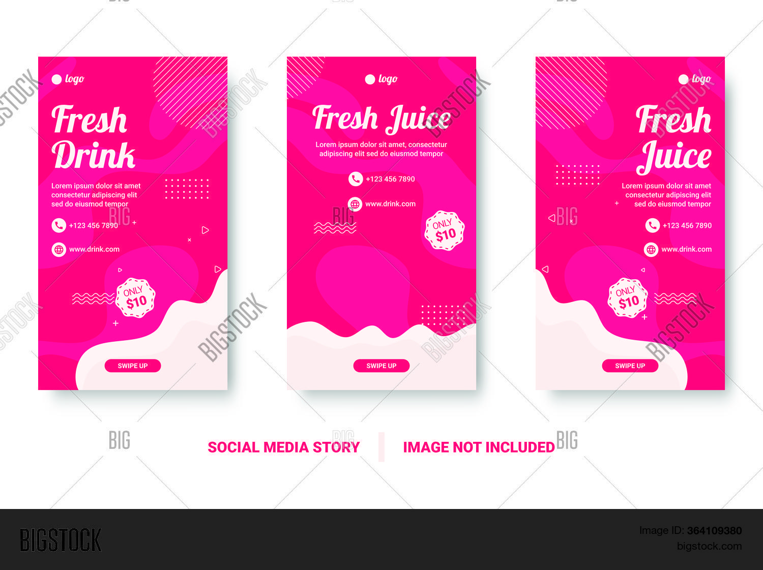 Drink Menu Banner Vector & Photo (Free Trial) | Bigstock