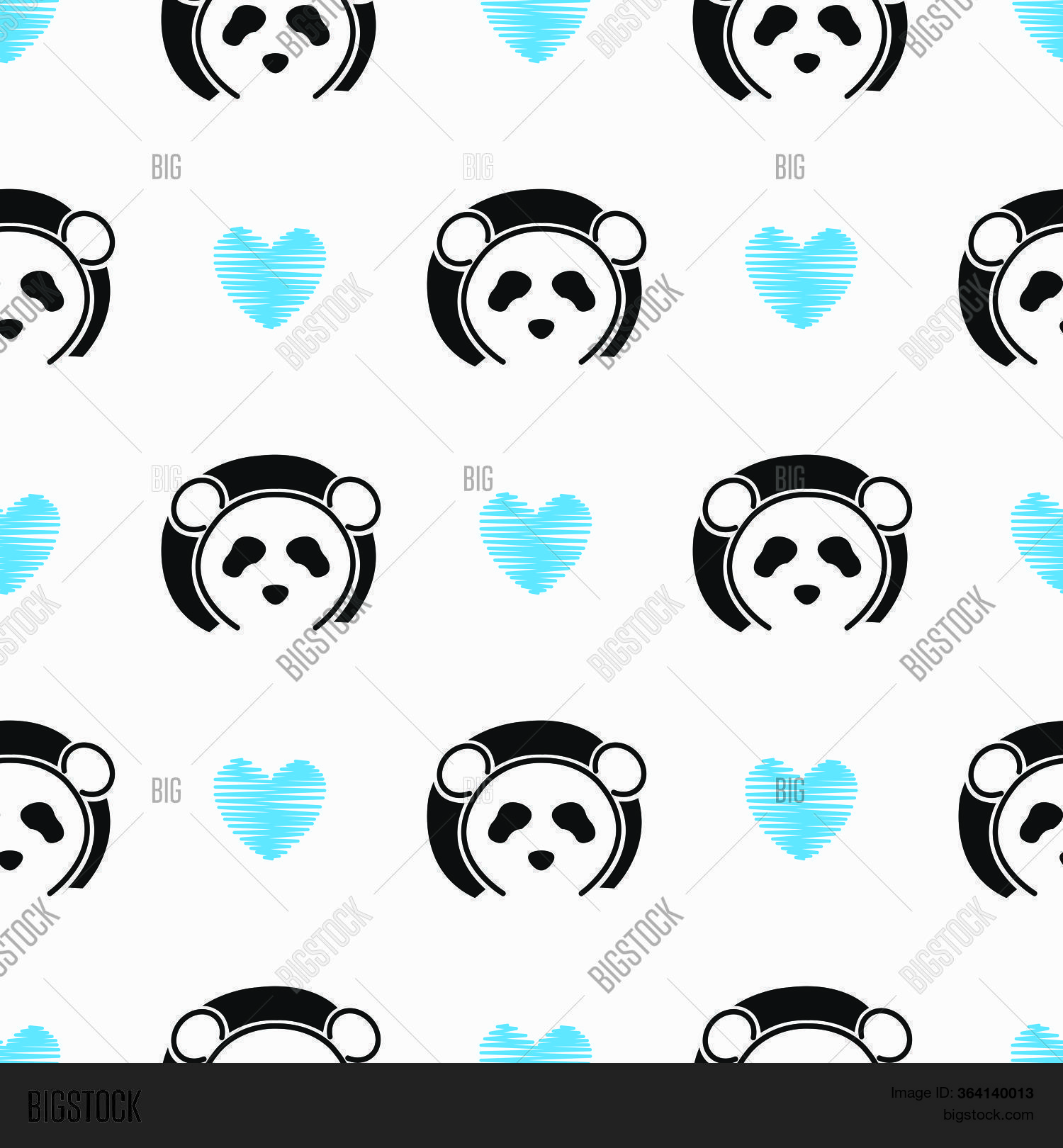 Panda Cute Face Vector & Photo (Free Trial) | Bigstock