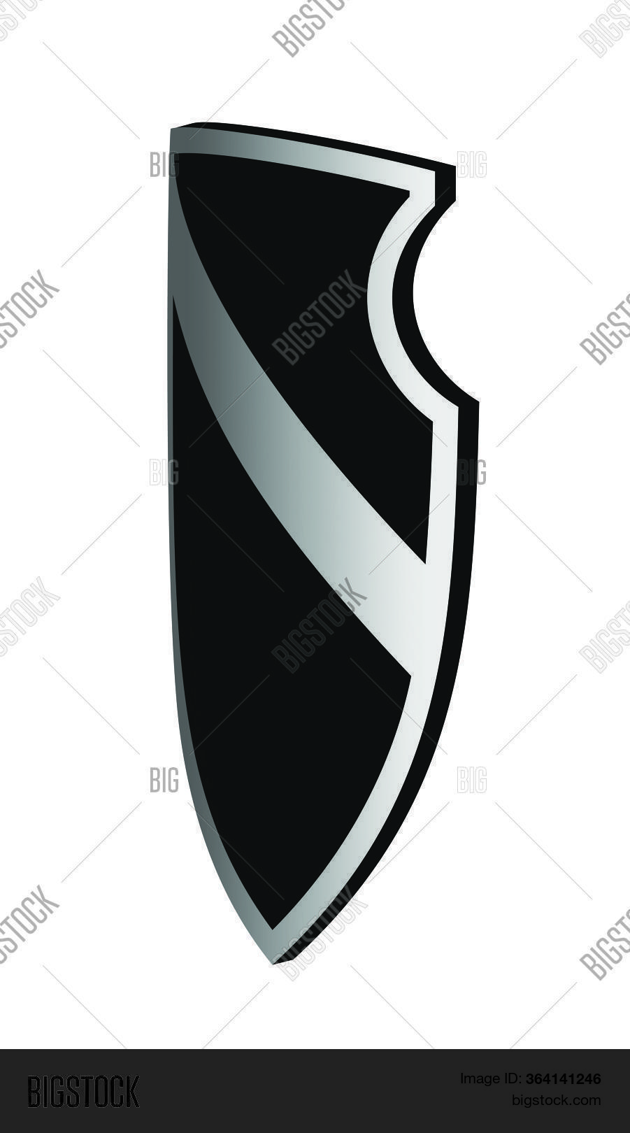 Knight Shield Black Vector & Photo (Free Trial) | Bigstock