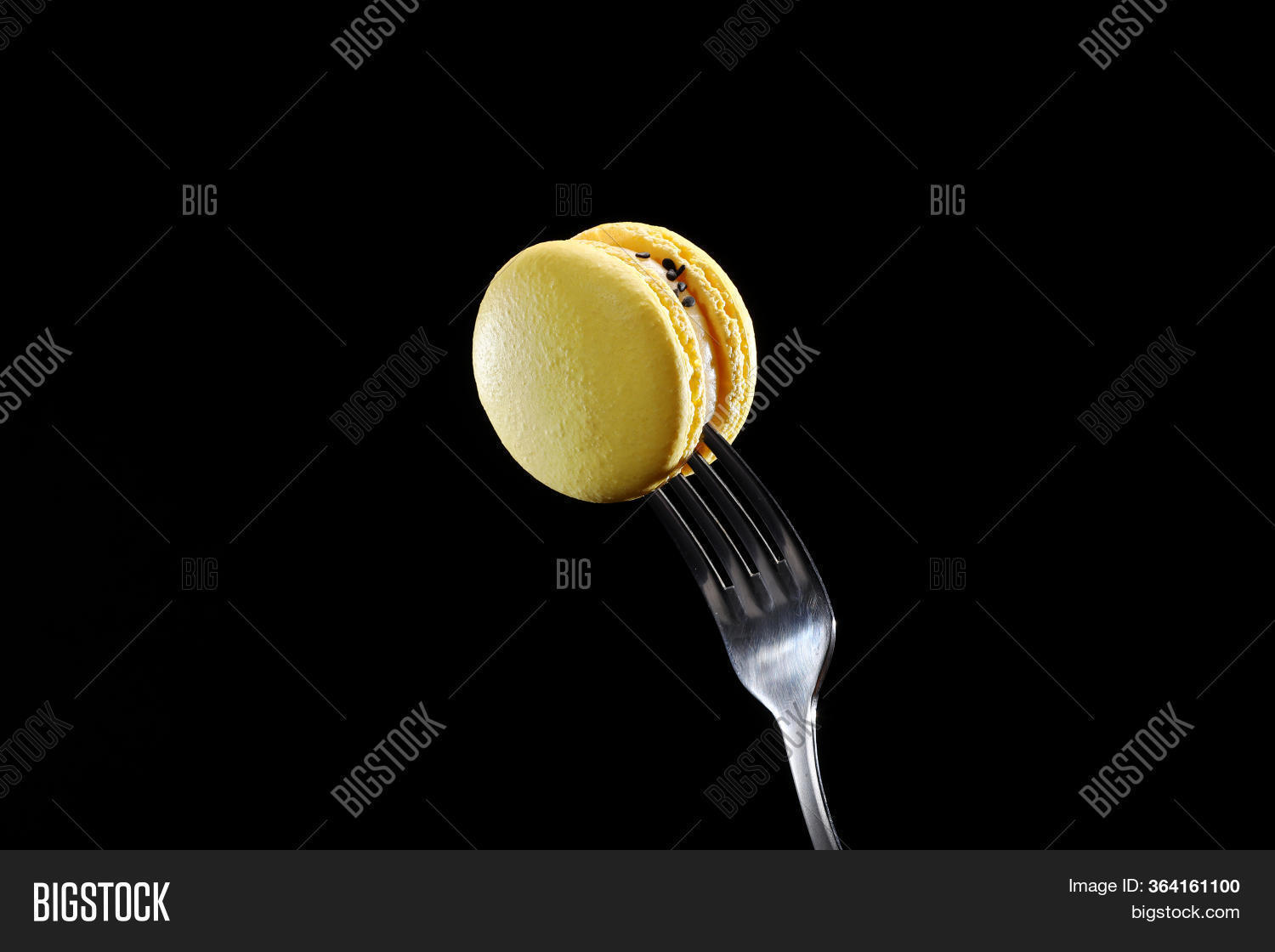 Single Yellow Macaron Image & Photo (Free Trial) | Bigstock