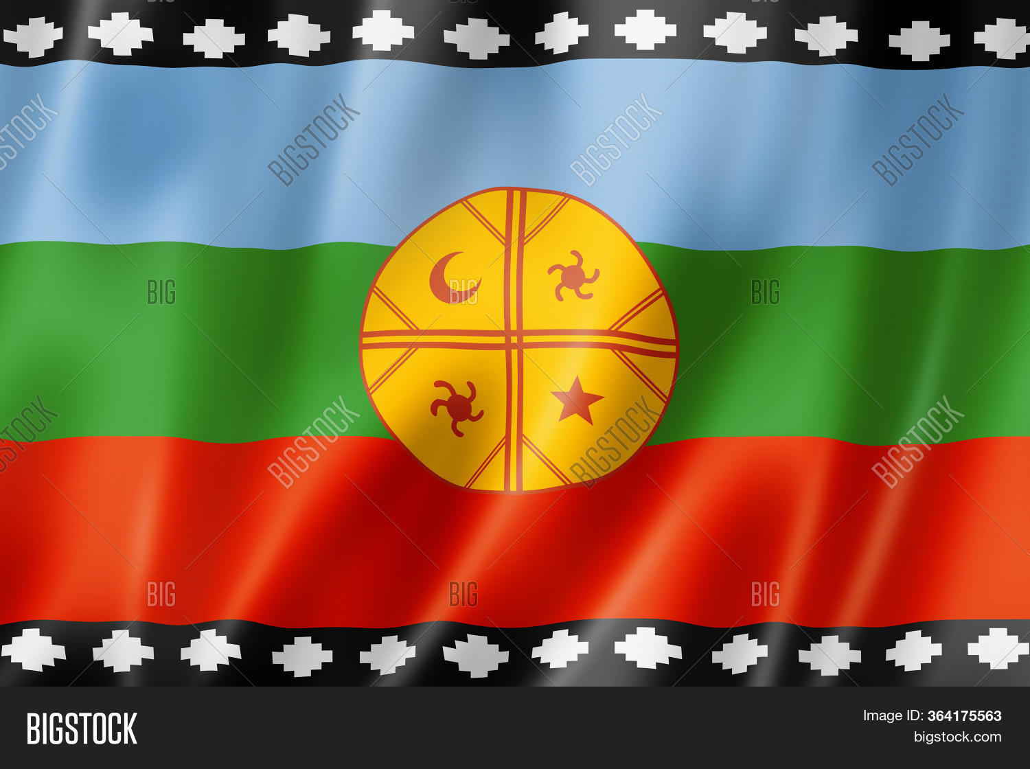Mapuche Ethnic Flag, Image & Photo (Free Trial) | Bigstock