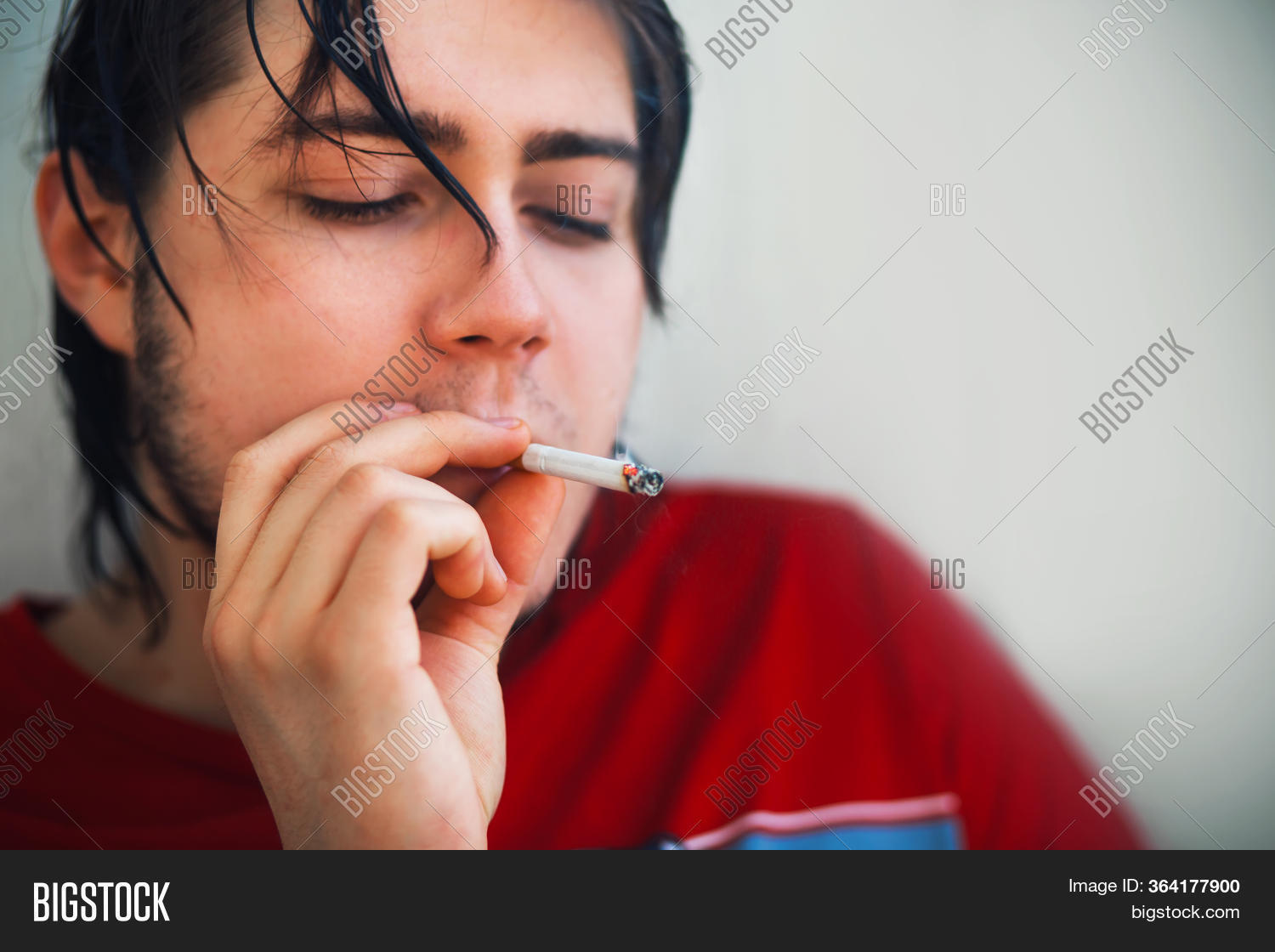 Young Handsome Guy Red Image & Photo (Free Trial) | Bigstock