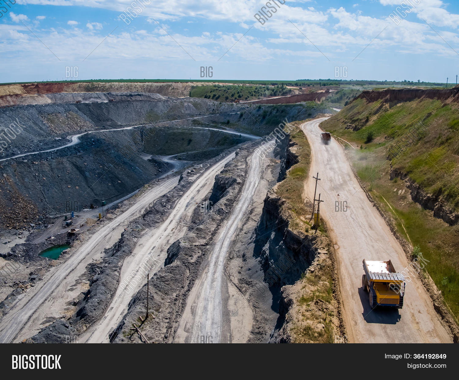 Mining Truck, Aerial Image & Photo (Free Trial) | Bigstock