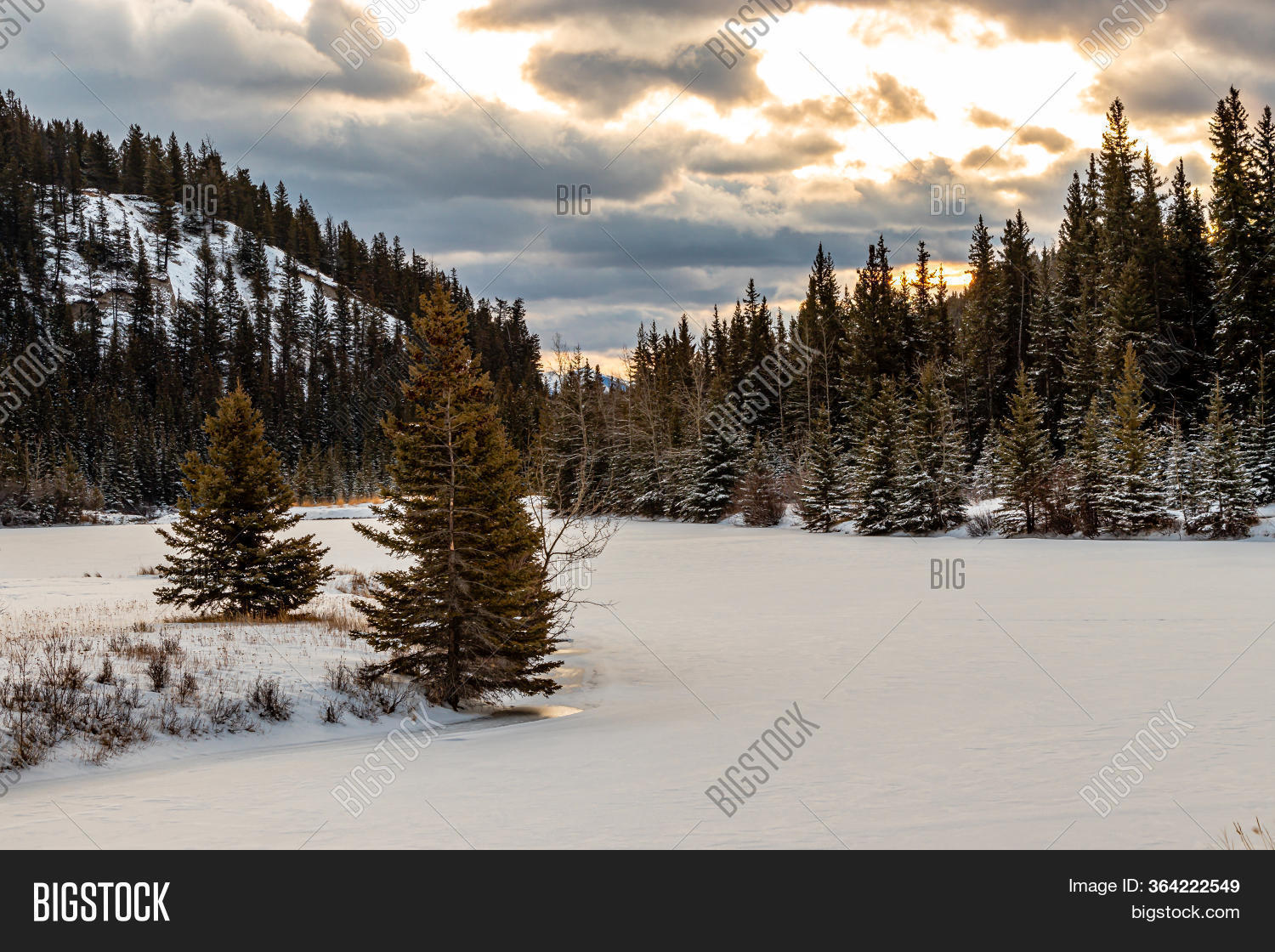 Snow Cover Cascade Image & Photo (Free Trial) | Bigstock